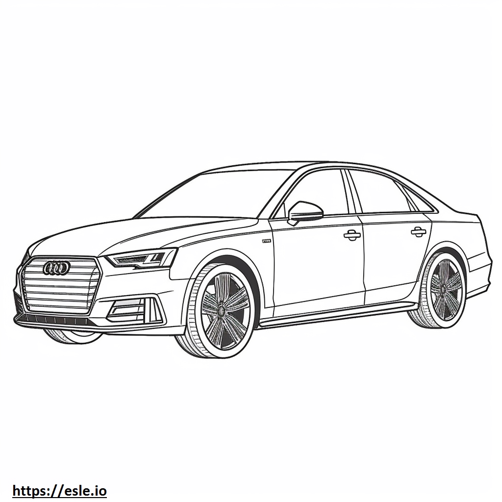 Audi A4 Quattro 2024 Boyama Audi A4 Quattro 2024 Boyama