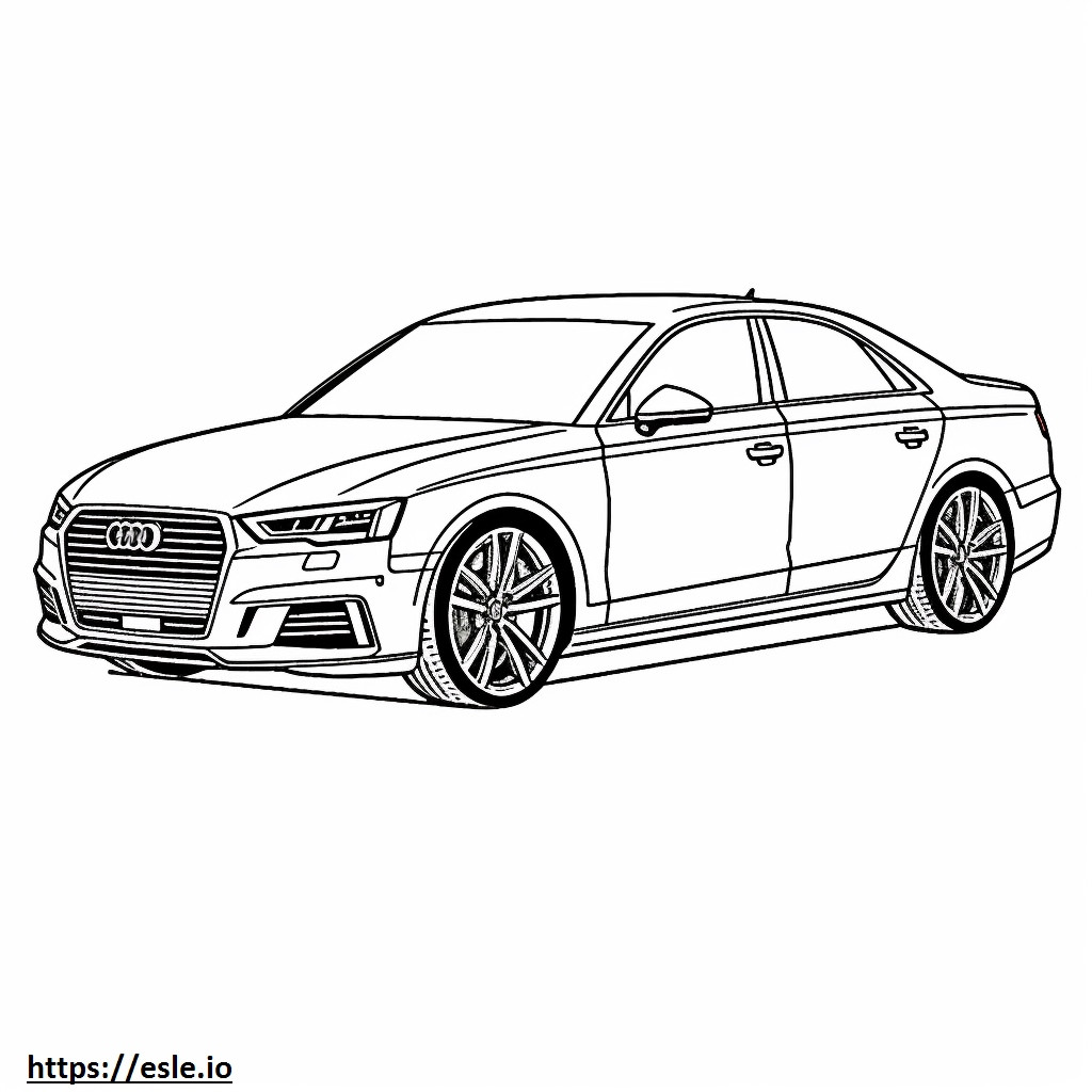 Audi A4 S Line Quattro 2024 Coloring Page Audi A4 S Line Quattro 2024 Coloring Page