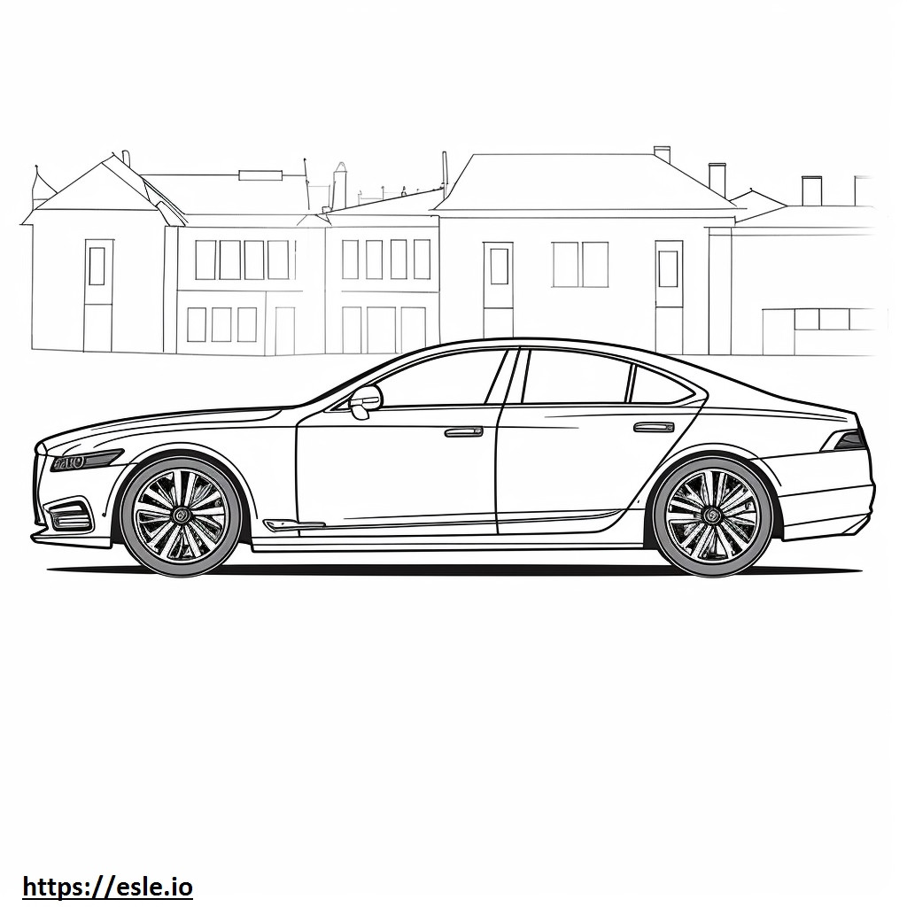 Jaguar XJL Coloring Page