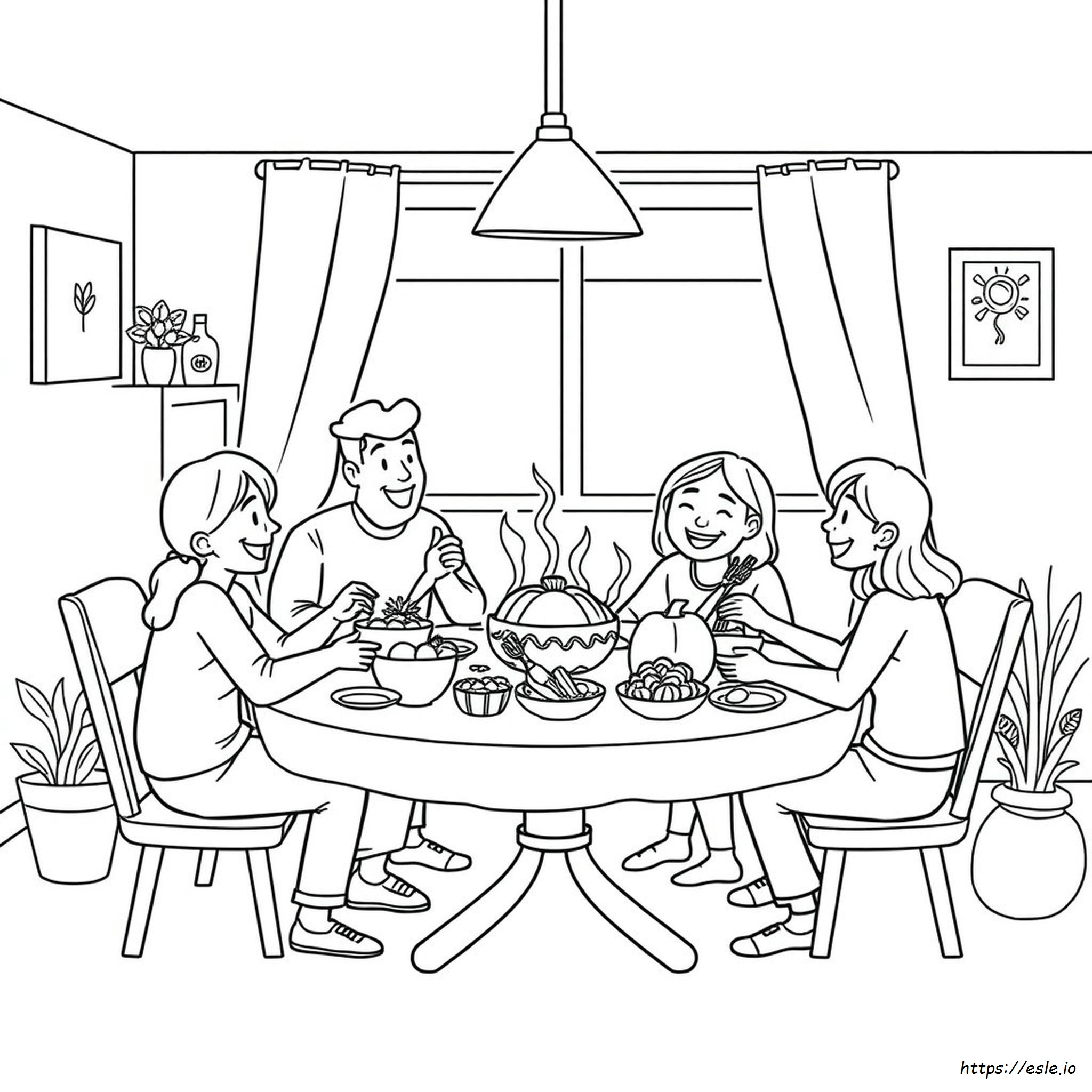 Friendsgiving Coloring Pages Printable