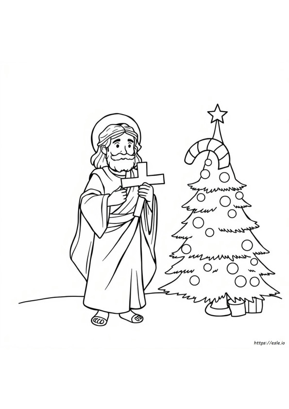 J Is For Jesus Candy Cane Coloring Page