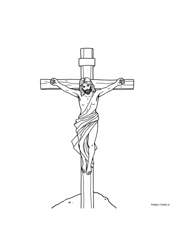Dibujos De La Crucifixión De Jesús Para Colorear E Imprimir