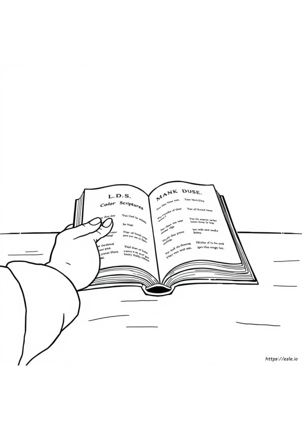Lds Scriptures Coloring Page