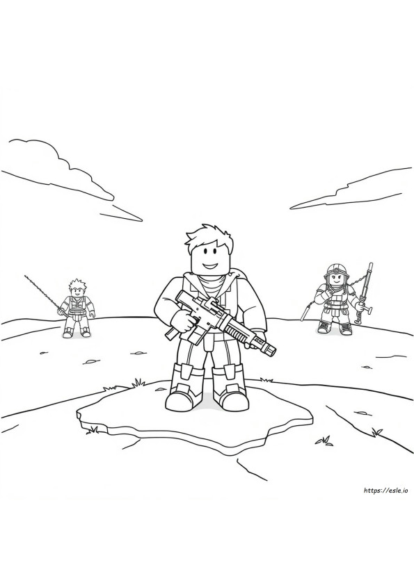 Roblox Rivals Colouring Pages