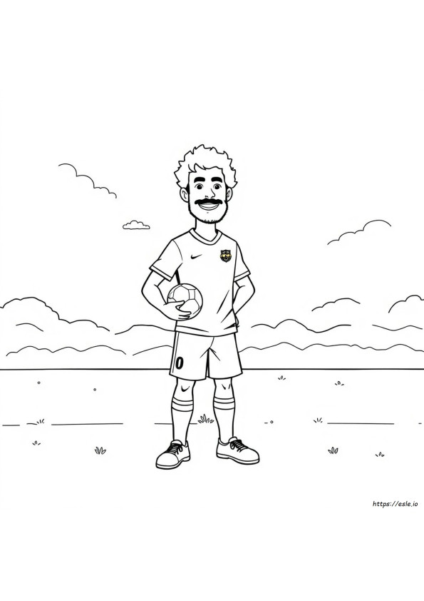 Mohamed Salah Coloring Pages