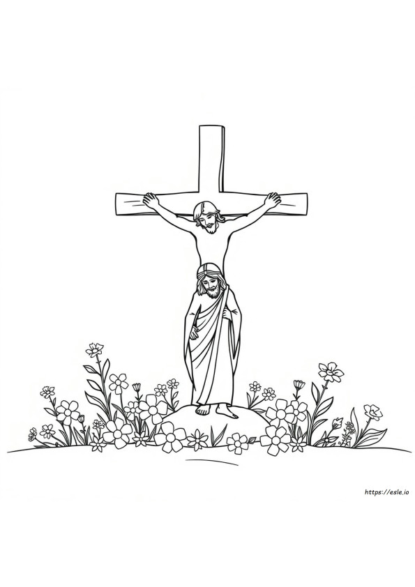 Dibujos De La Crucifixión De Jesús Para Colorear E Imprimir