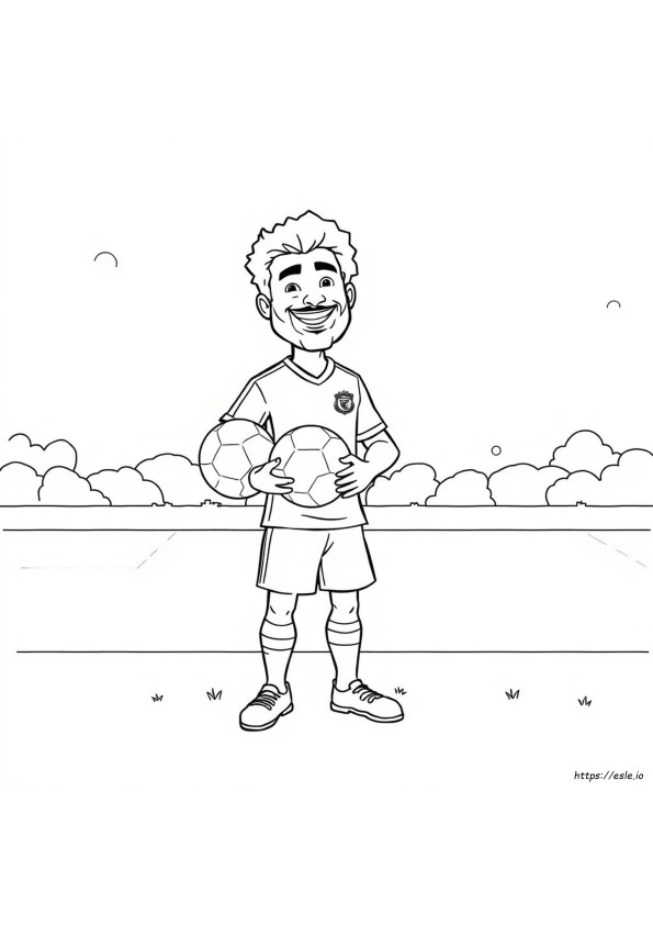 Printable Mohamed Salah Coloring Pages