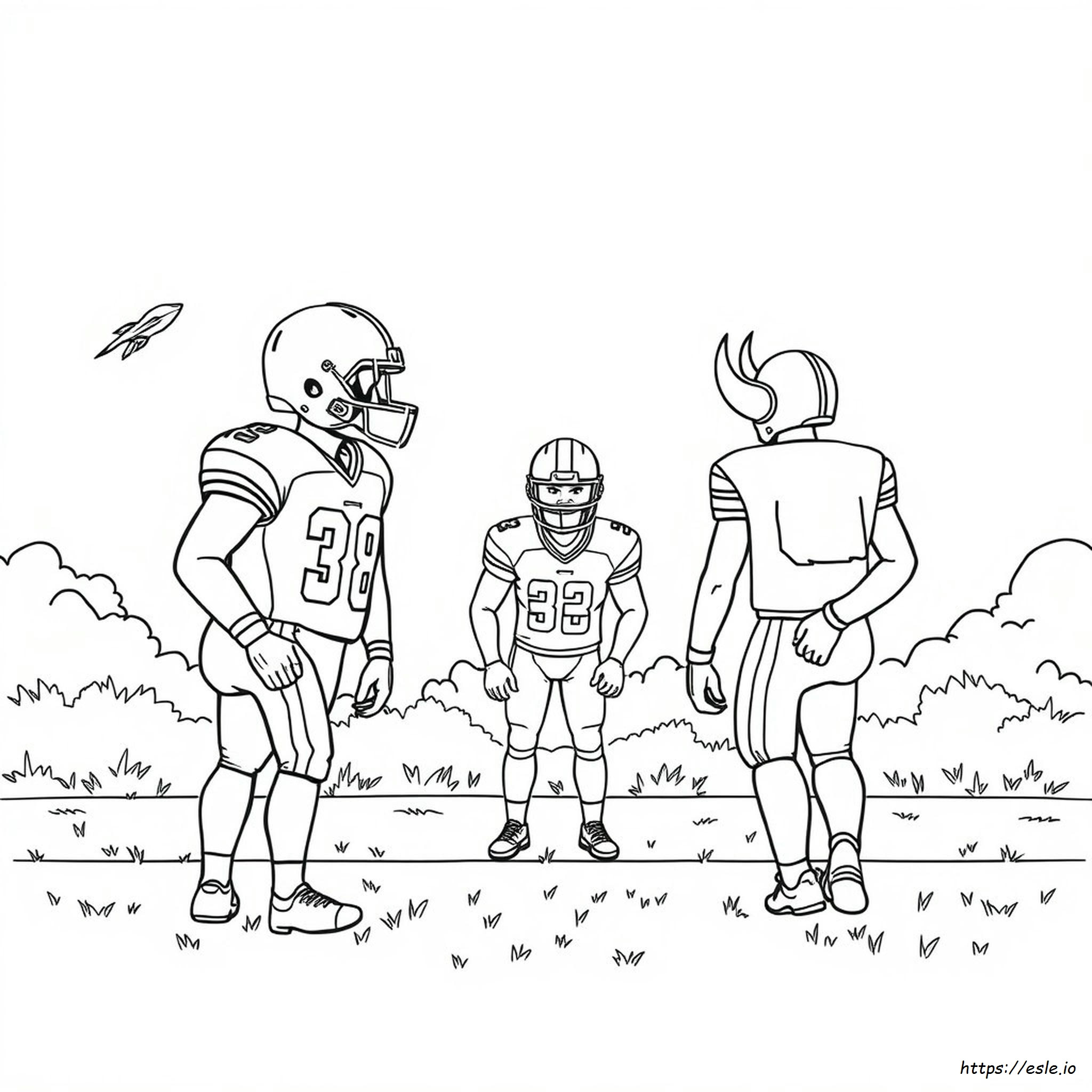 Buffalo Bills Vikings American Football Football Helmet Coloring Page