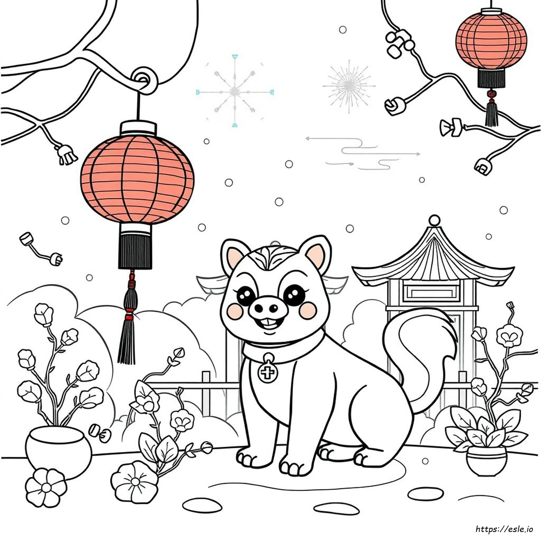 Lunar New Year 2025 Coloring Pages Free