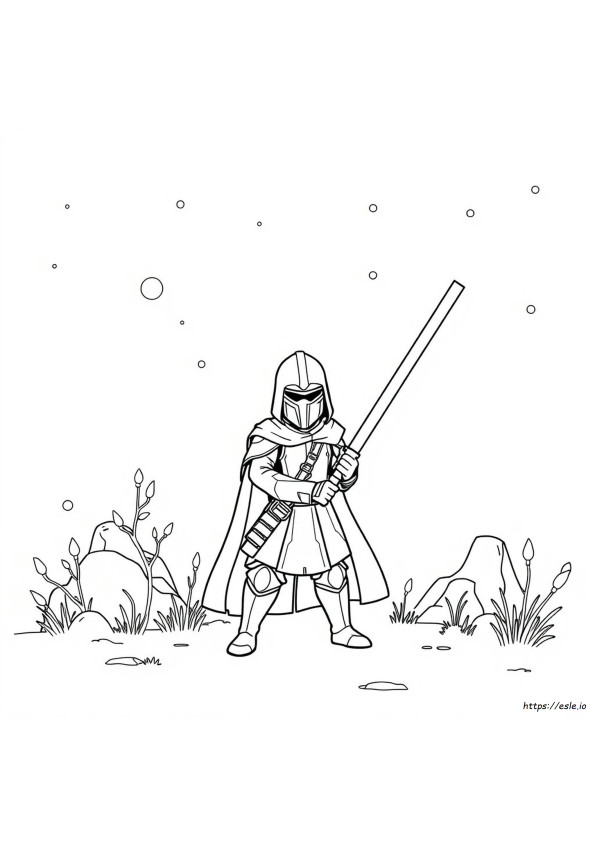 Coloriages Jedi Chevalier Jedi Imprimer