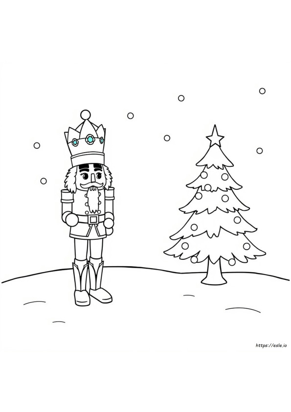 Eenvoudige Notenkraker Kleurplaat kleurplaat