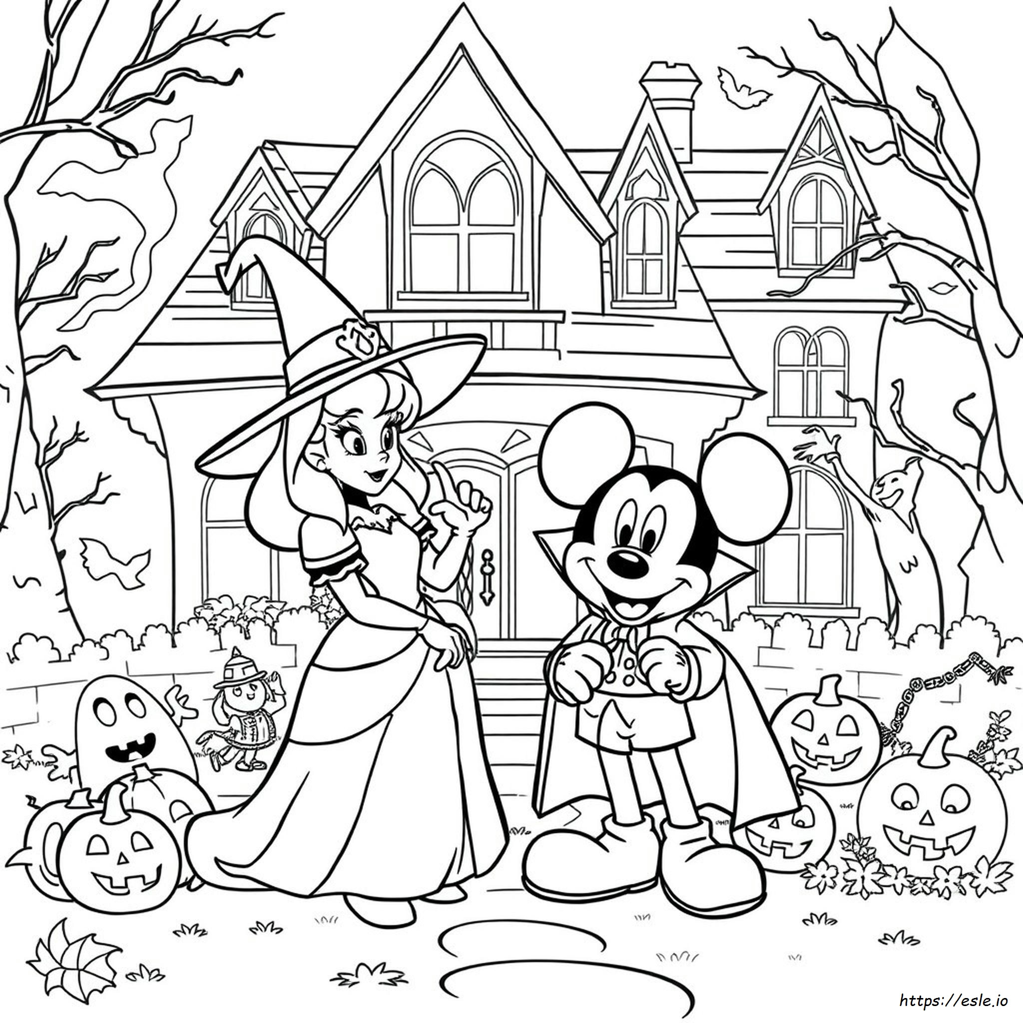 Coloriage Halloween Disneynull
