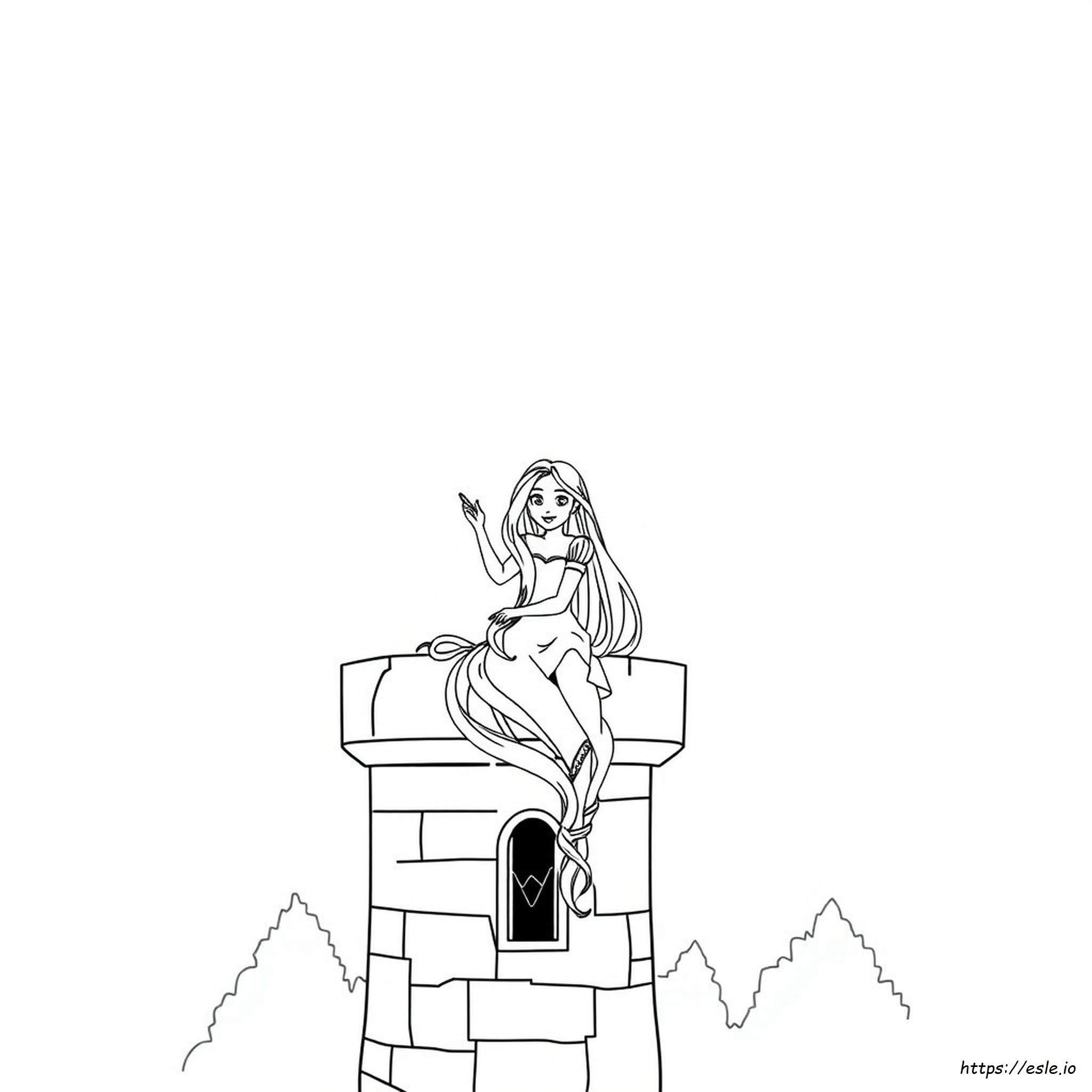 Buku Mewarnai Rapunzel