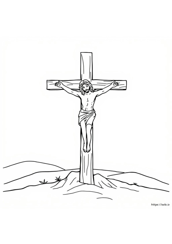 75 Jesús En La Cruz - Dibujos Para Colorear Gratis