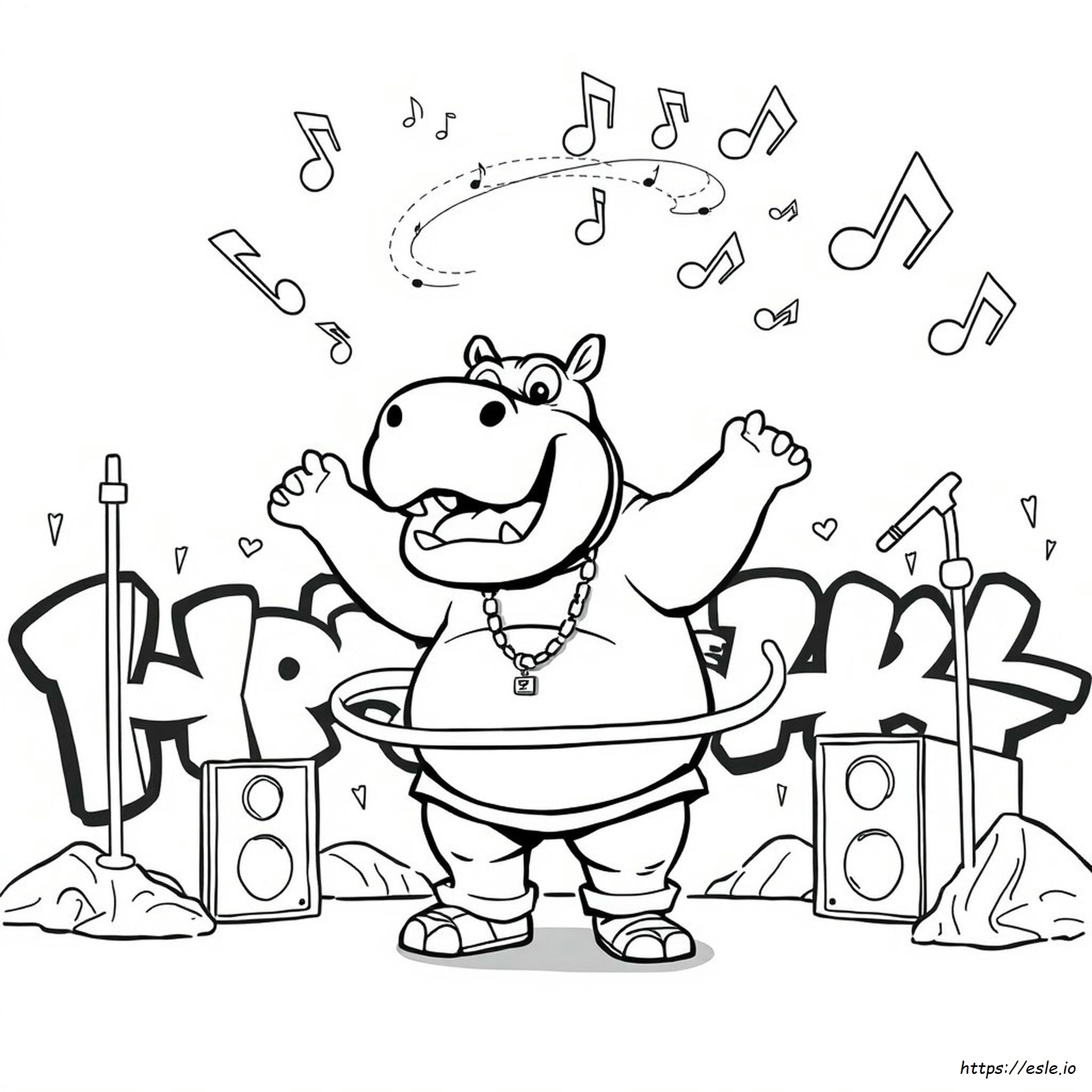 Hip Hop -Räppäri Värityskuvat