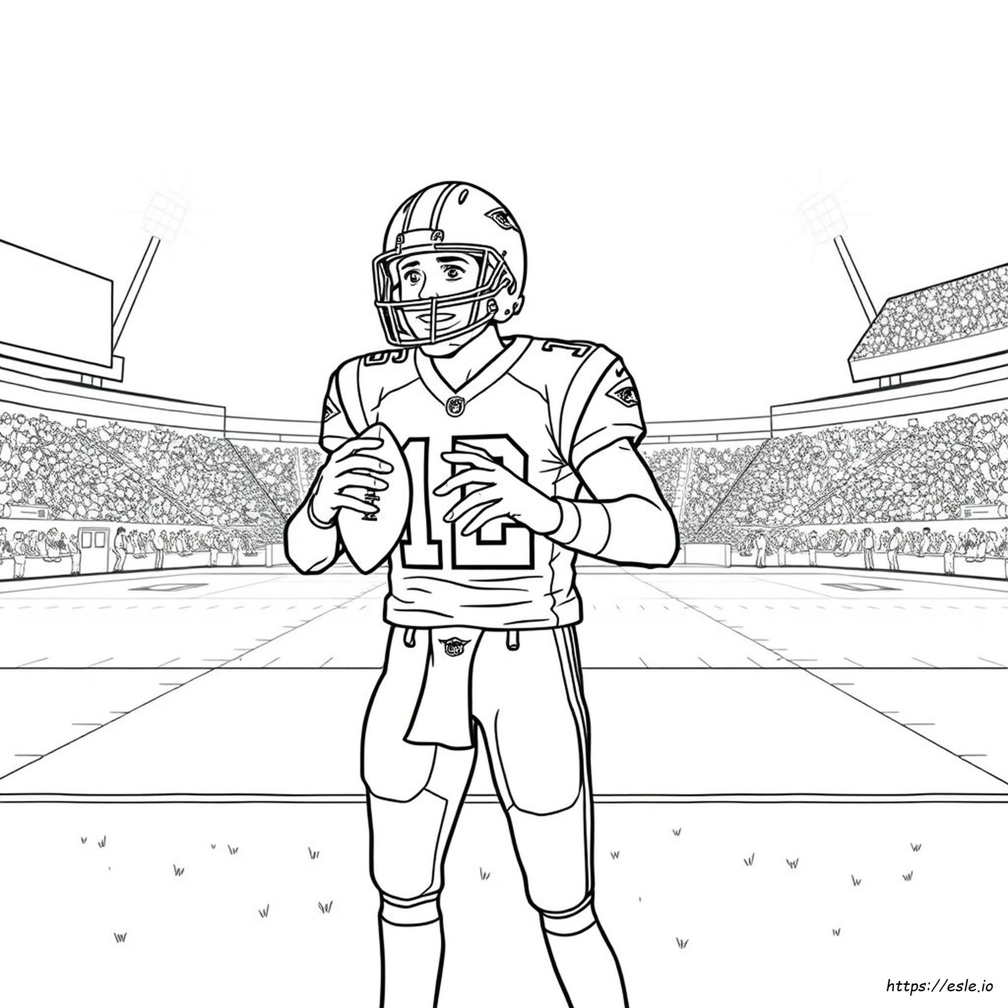 Julian Edelman Coloring Page