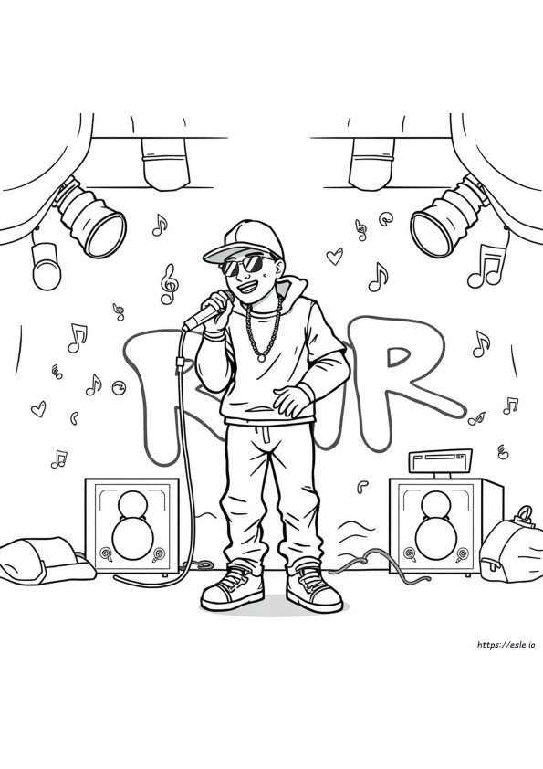 Rap Coloring Pages