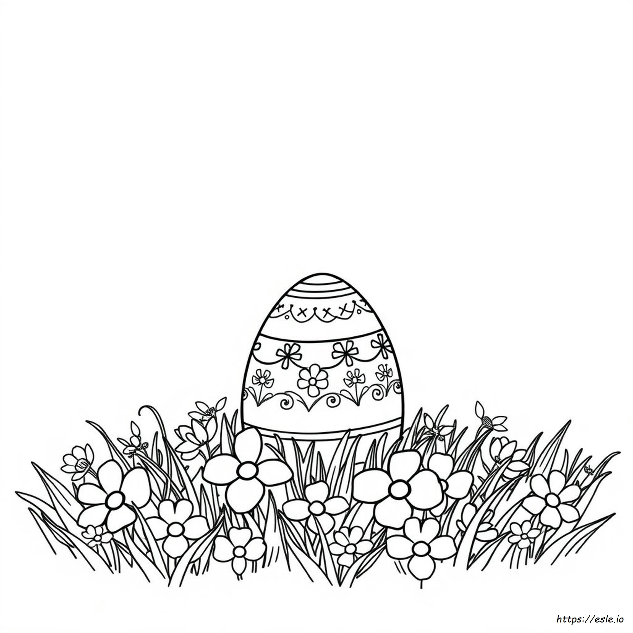 Hoja De Trabajo De Huevos De Pascua Para Colorear