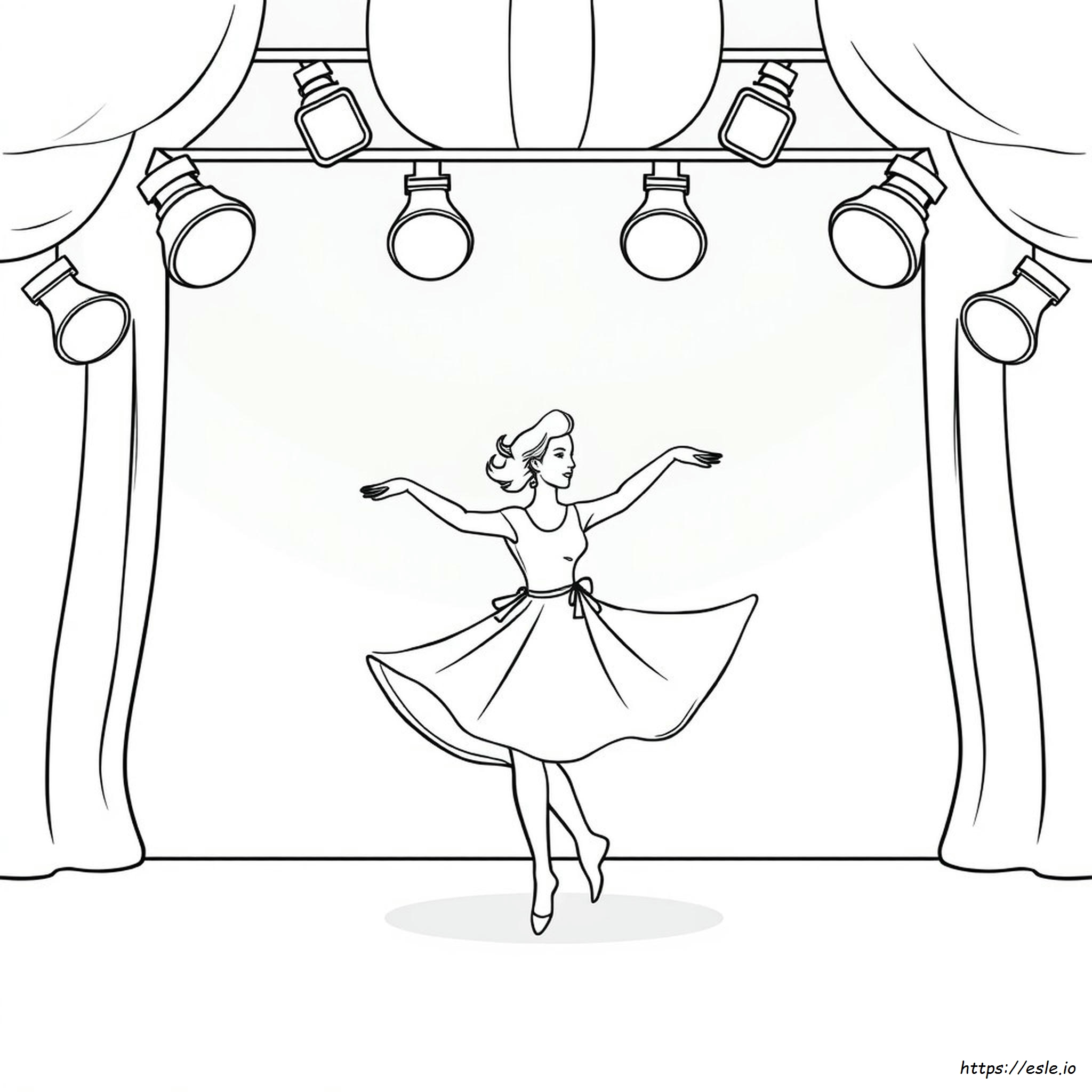 Dance Coloring Pages Free Printable