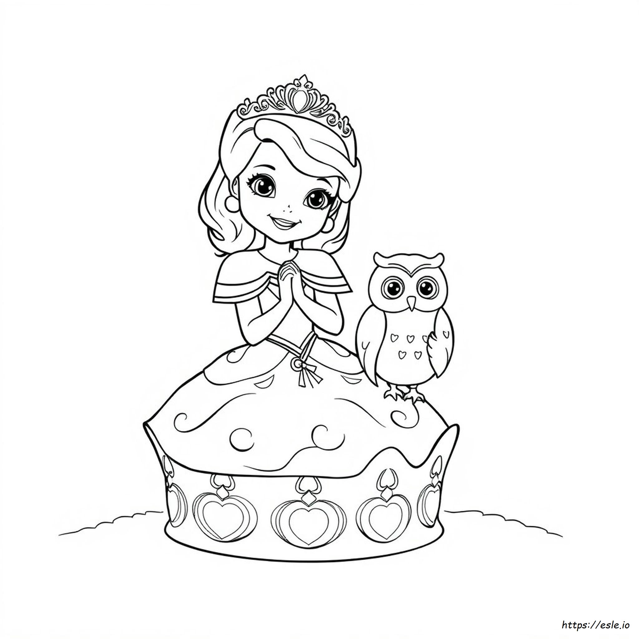 Printable Easy Sofia The First Coloring Pages