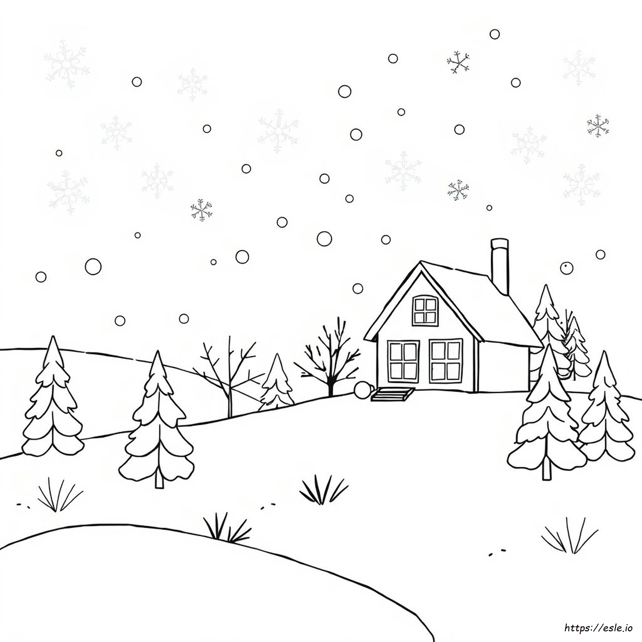 Winter Colouring Sheet