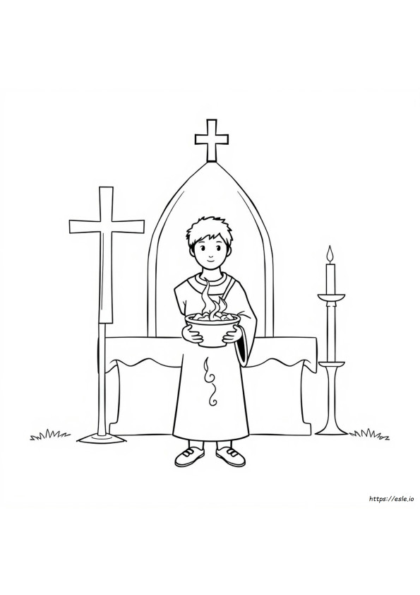 Ash Wednesday Coloring Page