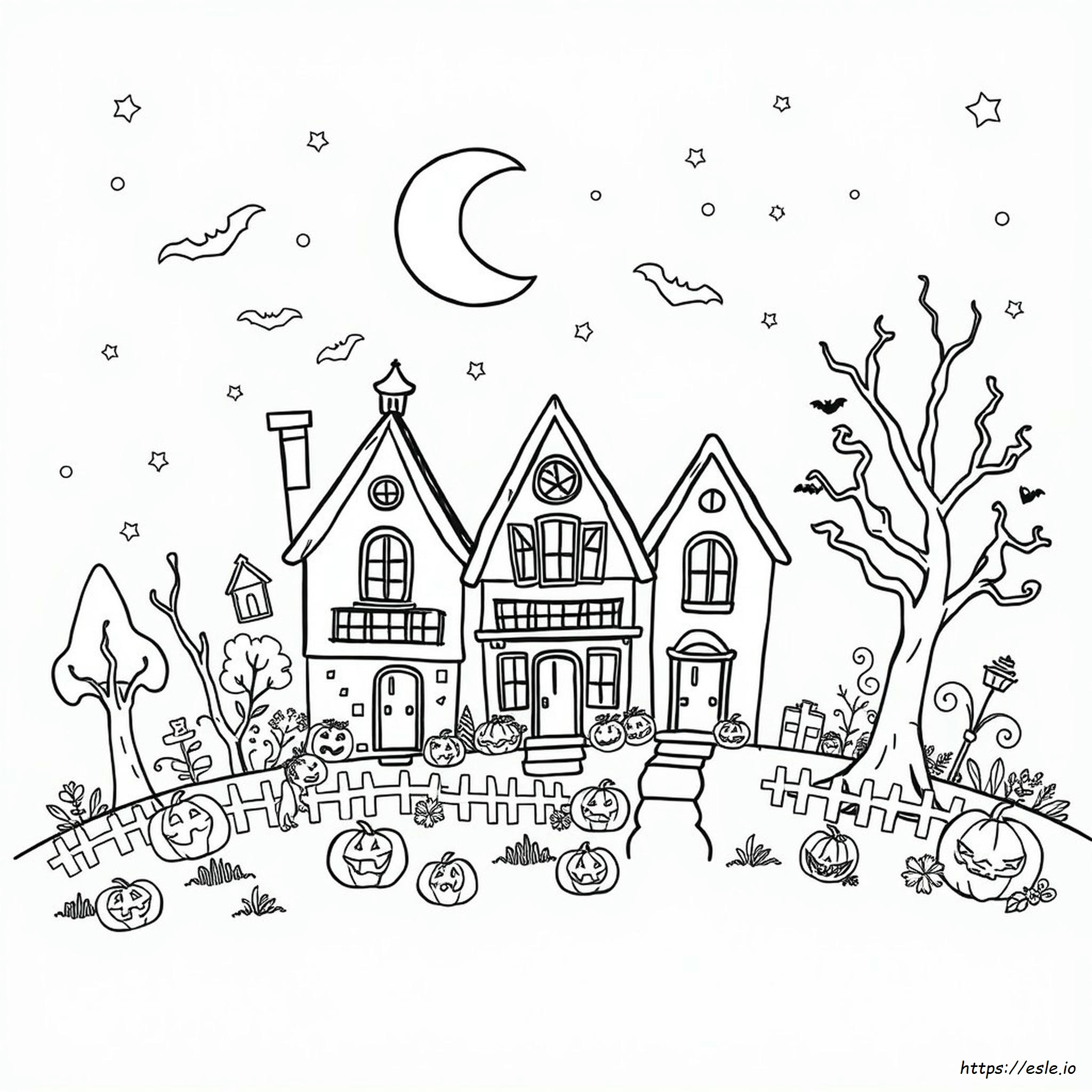 ハロウィーンドゥードゥル塗り絵 無料