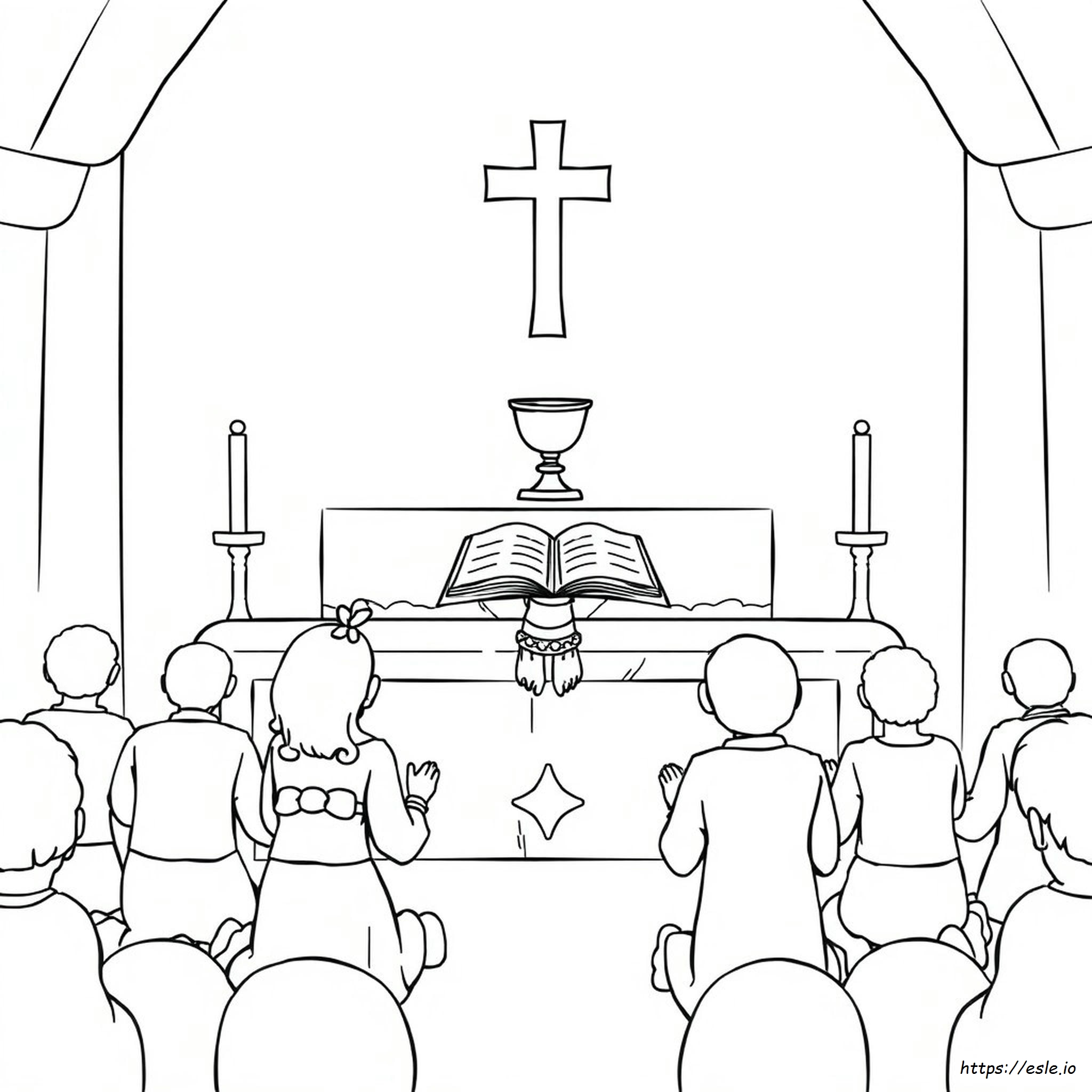カトリックミサのぬりえ（無料）