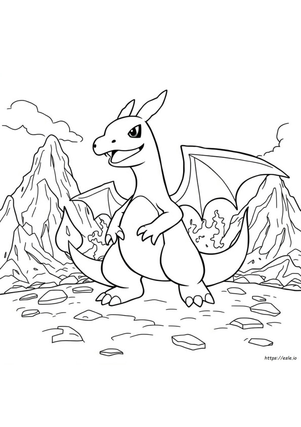 Glurak Mega Entwicklung Pokemon Ausmalbilder