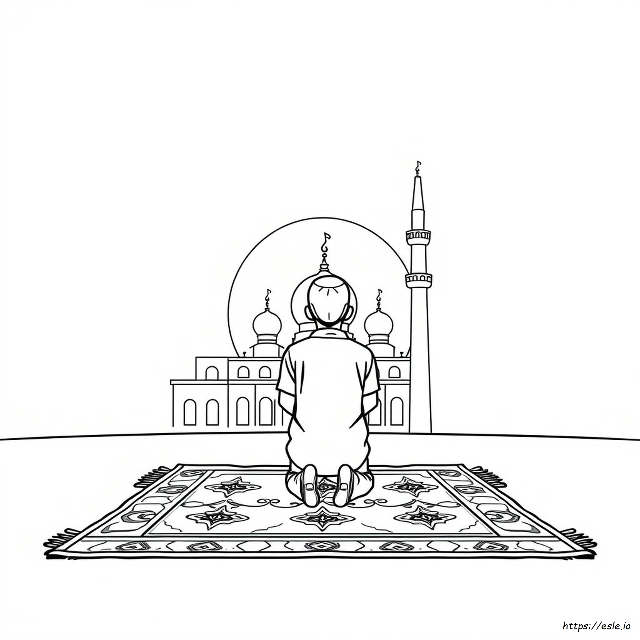 Prayer Mat Coloring Page