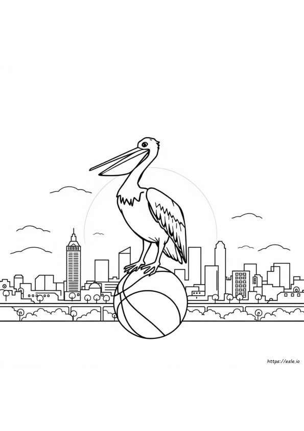 New Orleans Pelicans Ausmalbilder