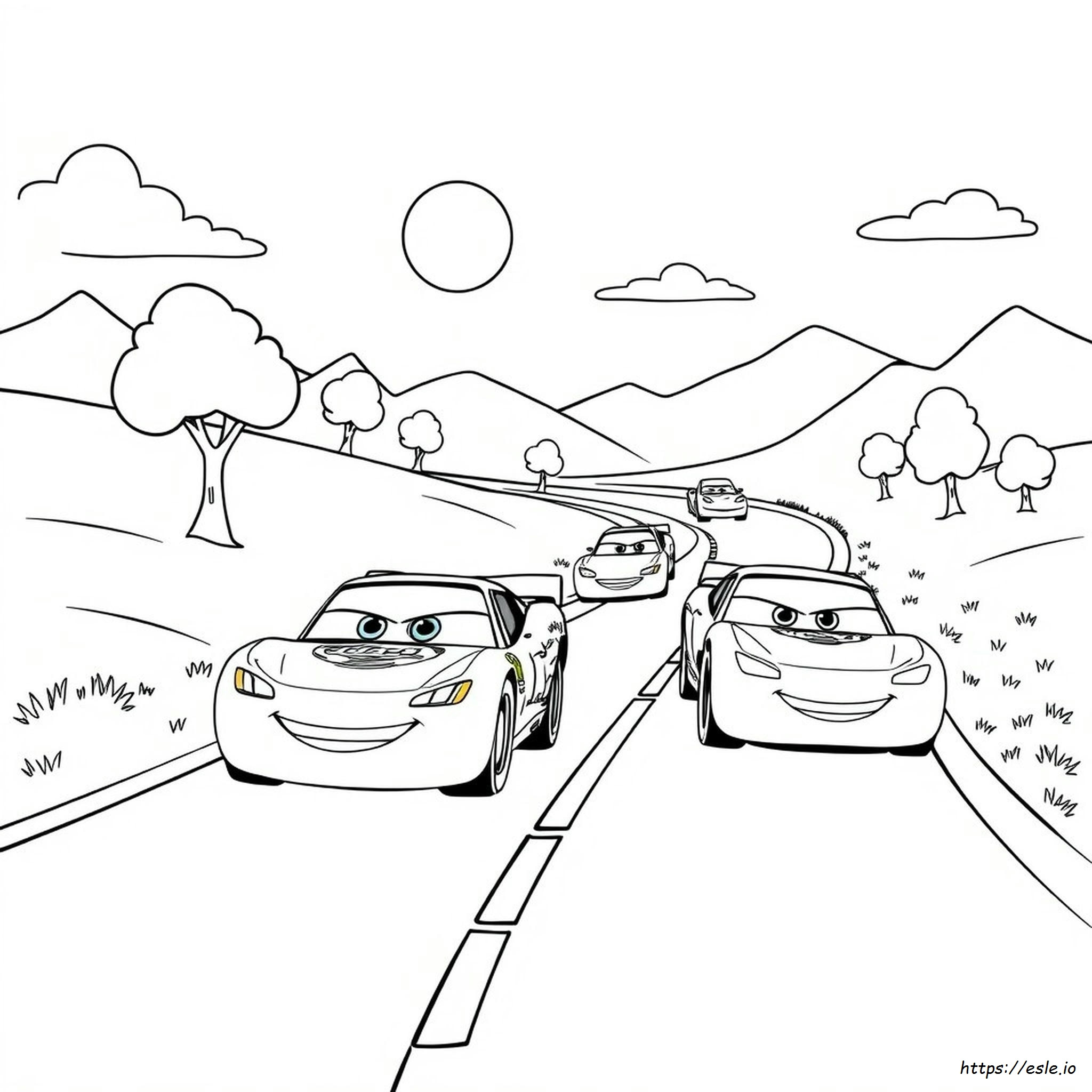 Printable Cars 3 Coloring Pages