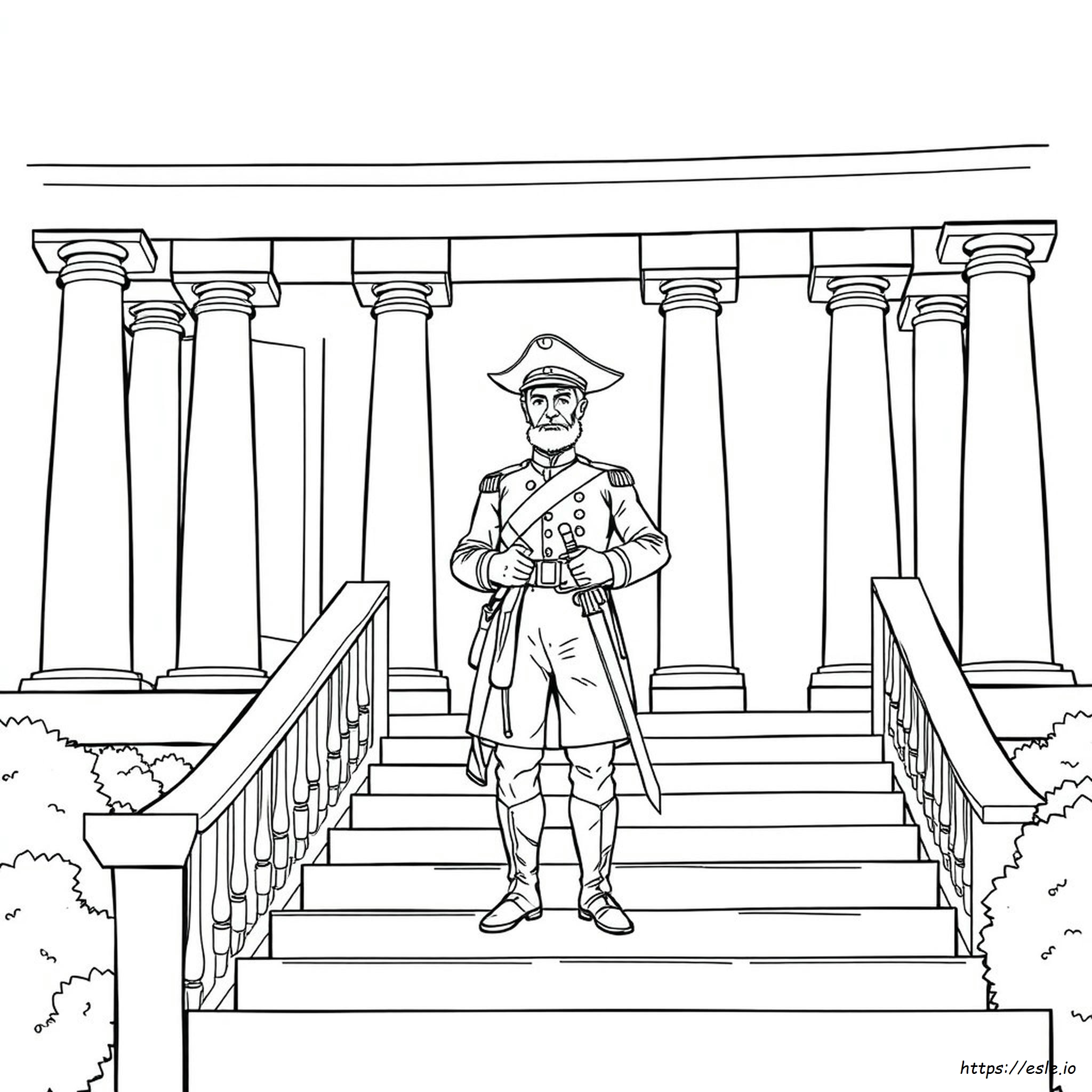 Robert E Lee Coloring Page