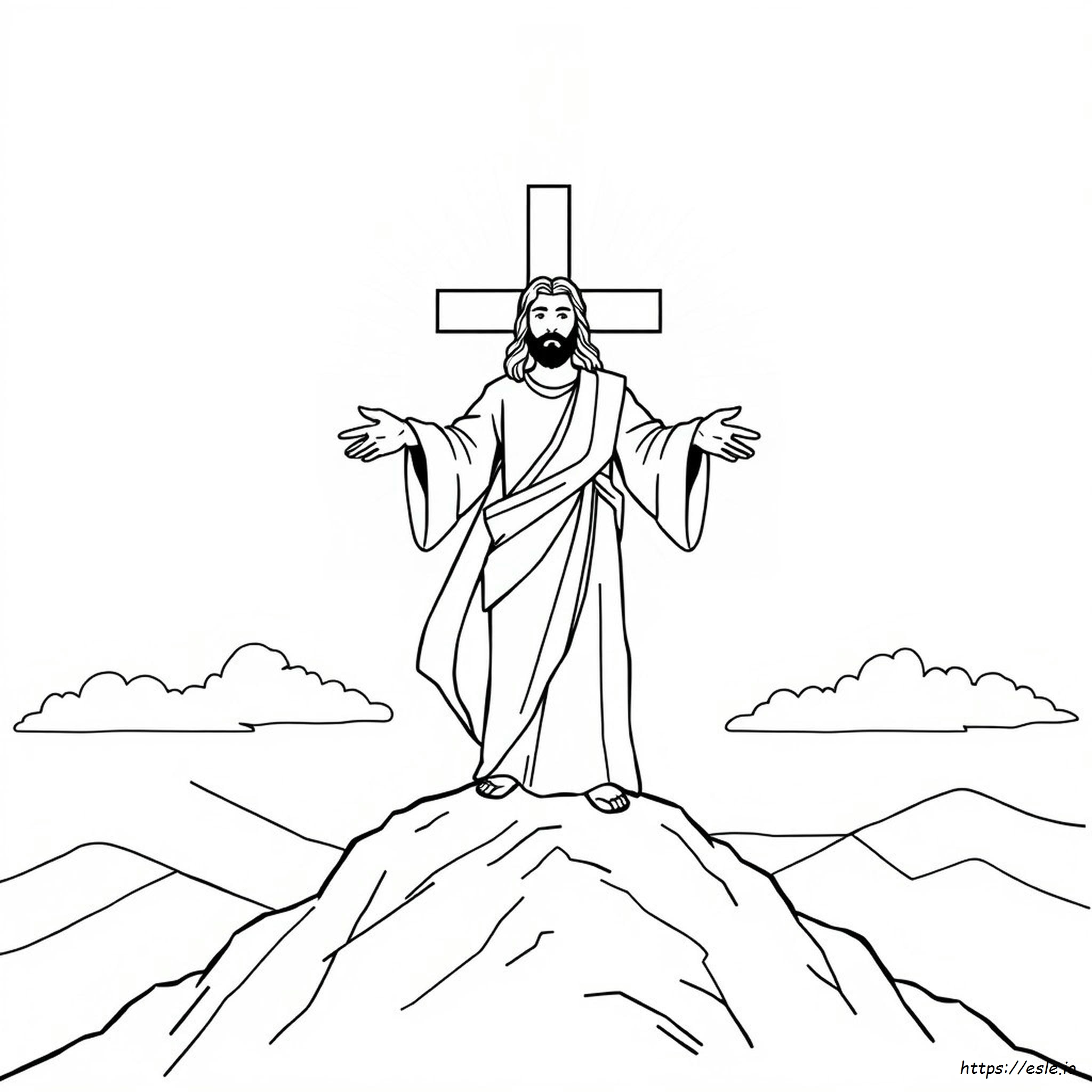 Jesus Is My Superhero Coloring Page