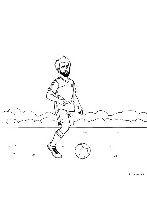 Mohamed Salah Coloring Pages are free Printable images for kids of all ages to experiment with ...