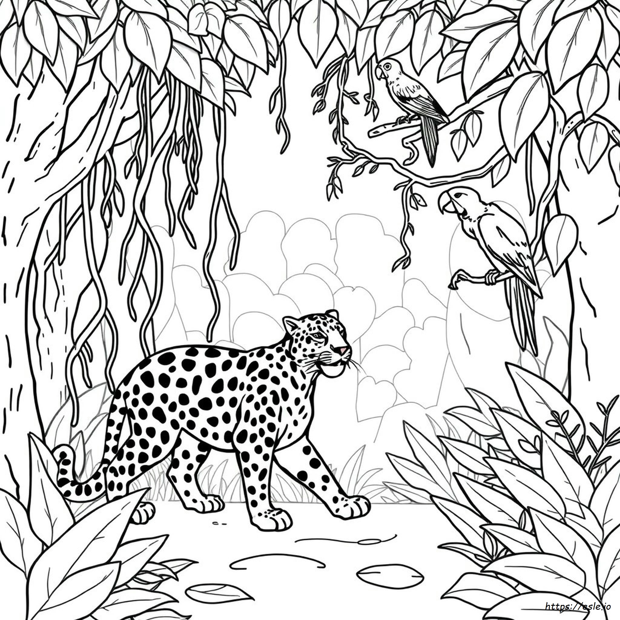 Amazonas-Regenwald Malvorlagen