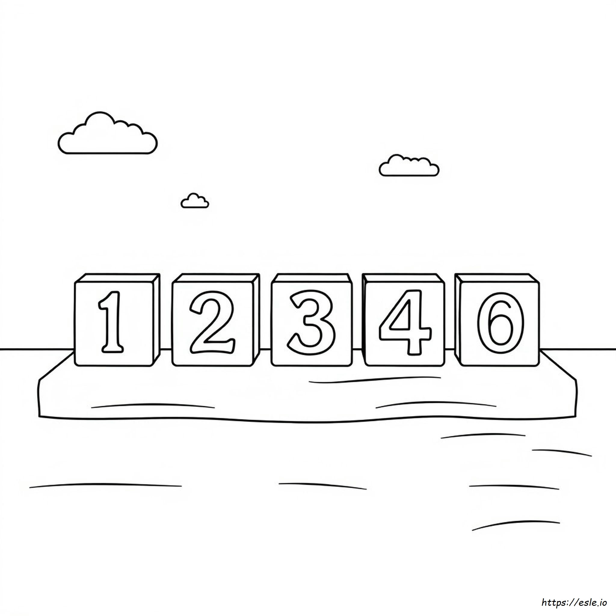 Number Coloring Pages 1 10