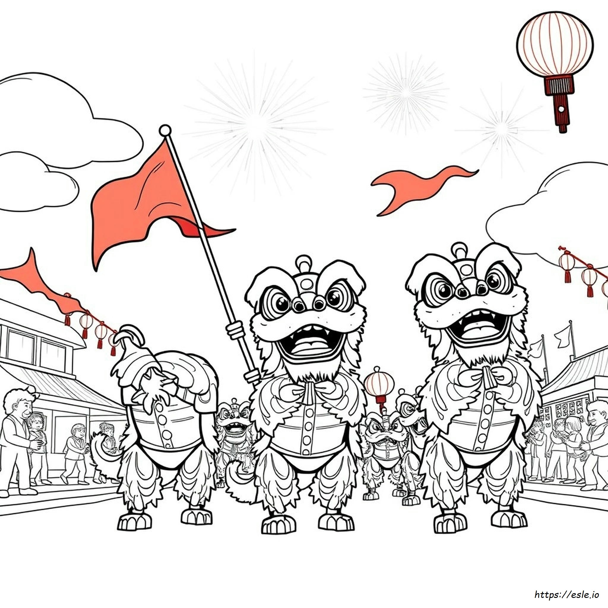 Coloriage Joyeux Nouvel An Chinois