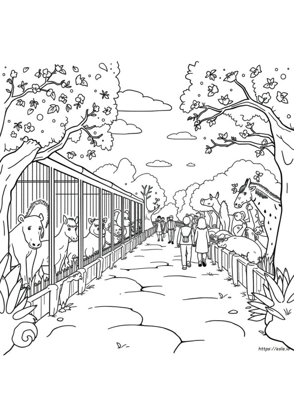 Zoo Coloring Pages Pdf