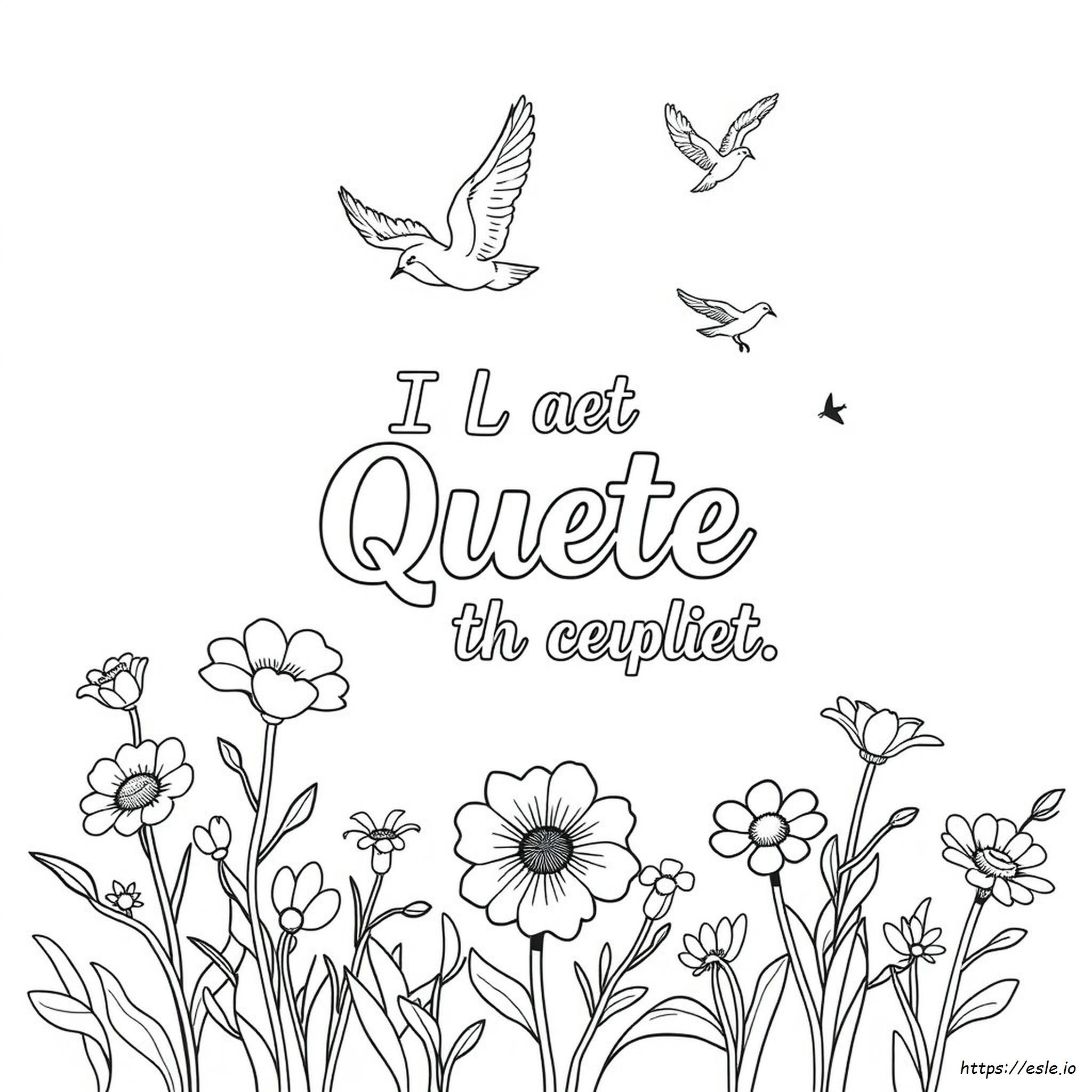 Quote Coloring Sheet Coloring Pages