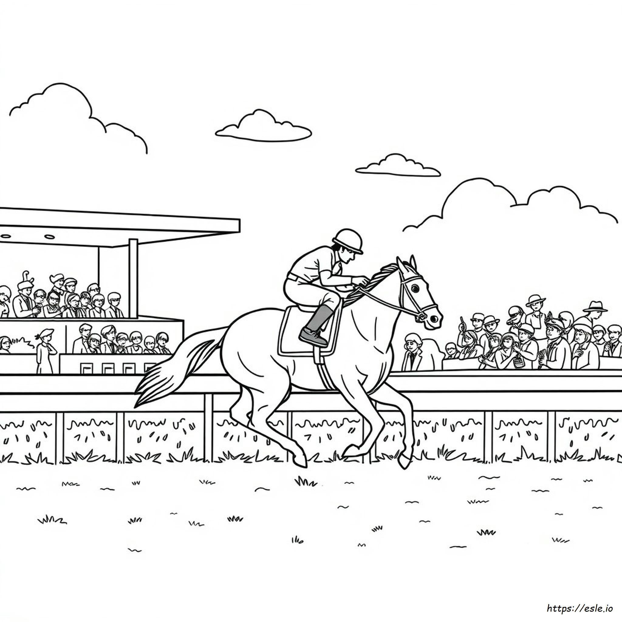 Horse Jockey Coloring Pages