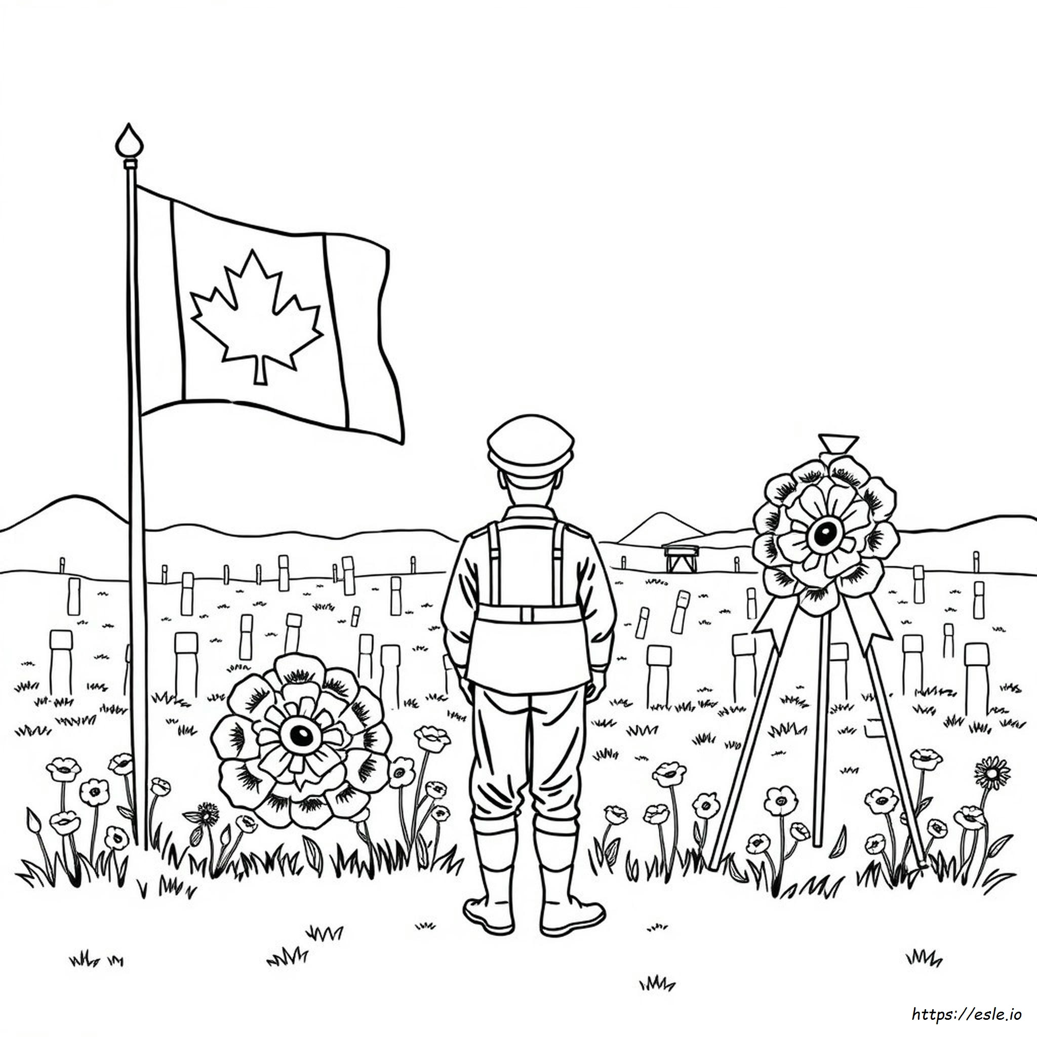 Colouring Pages Remembrance Day Canadian