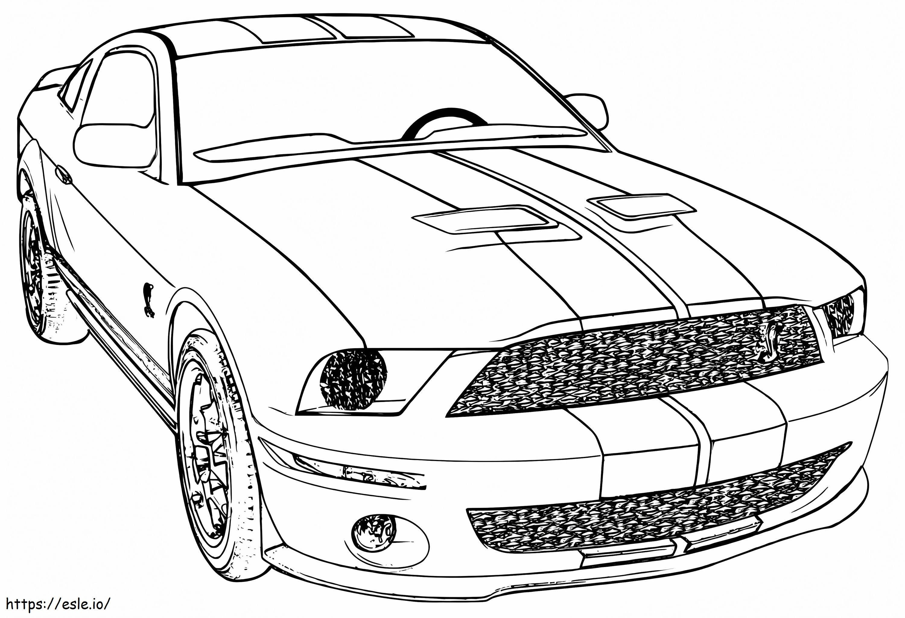 Awesome Ford Mustang Coloring Page