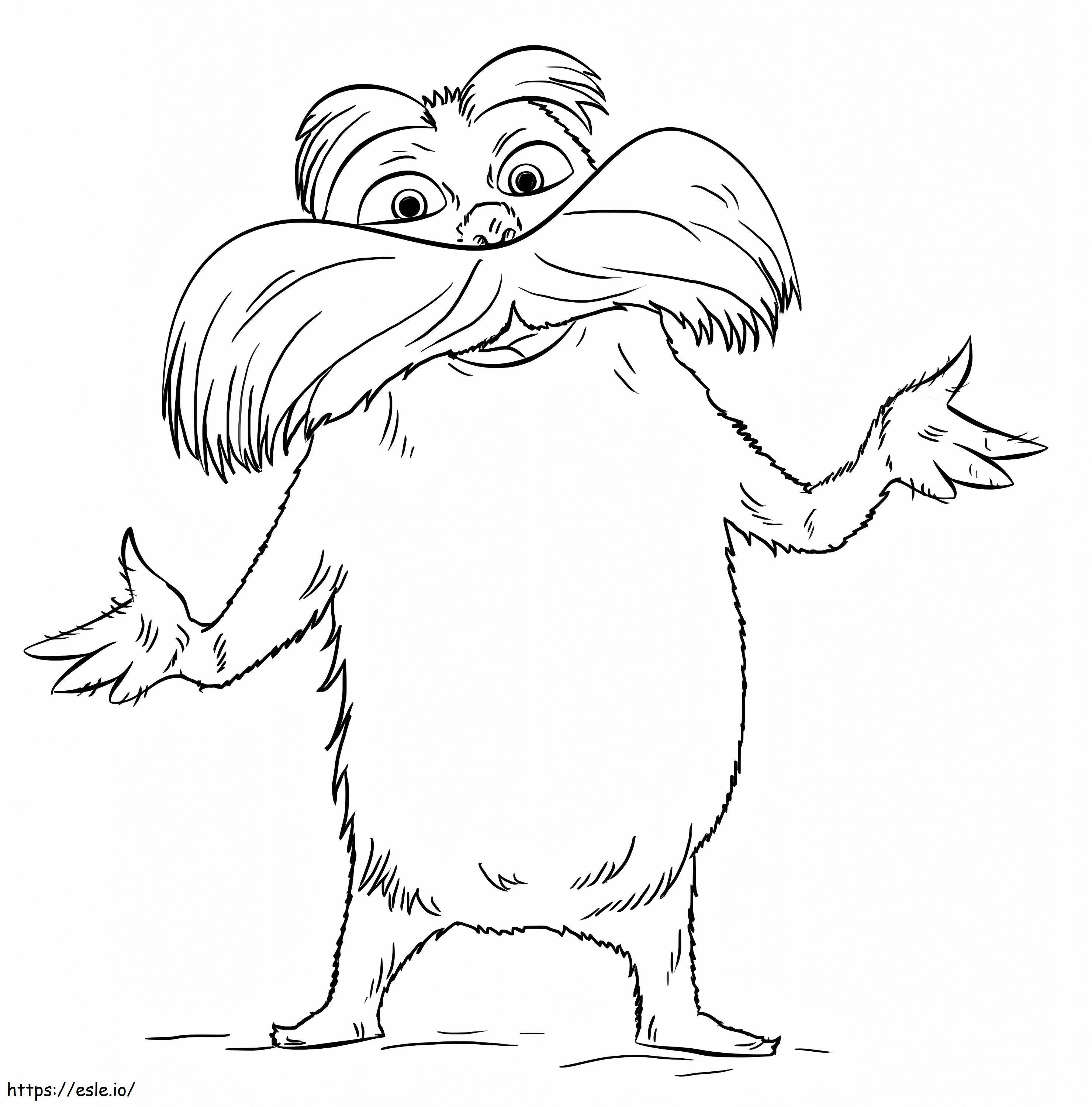 Lorax Coloring Page
