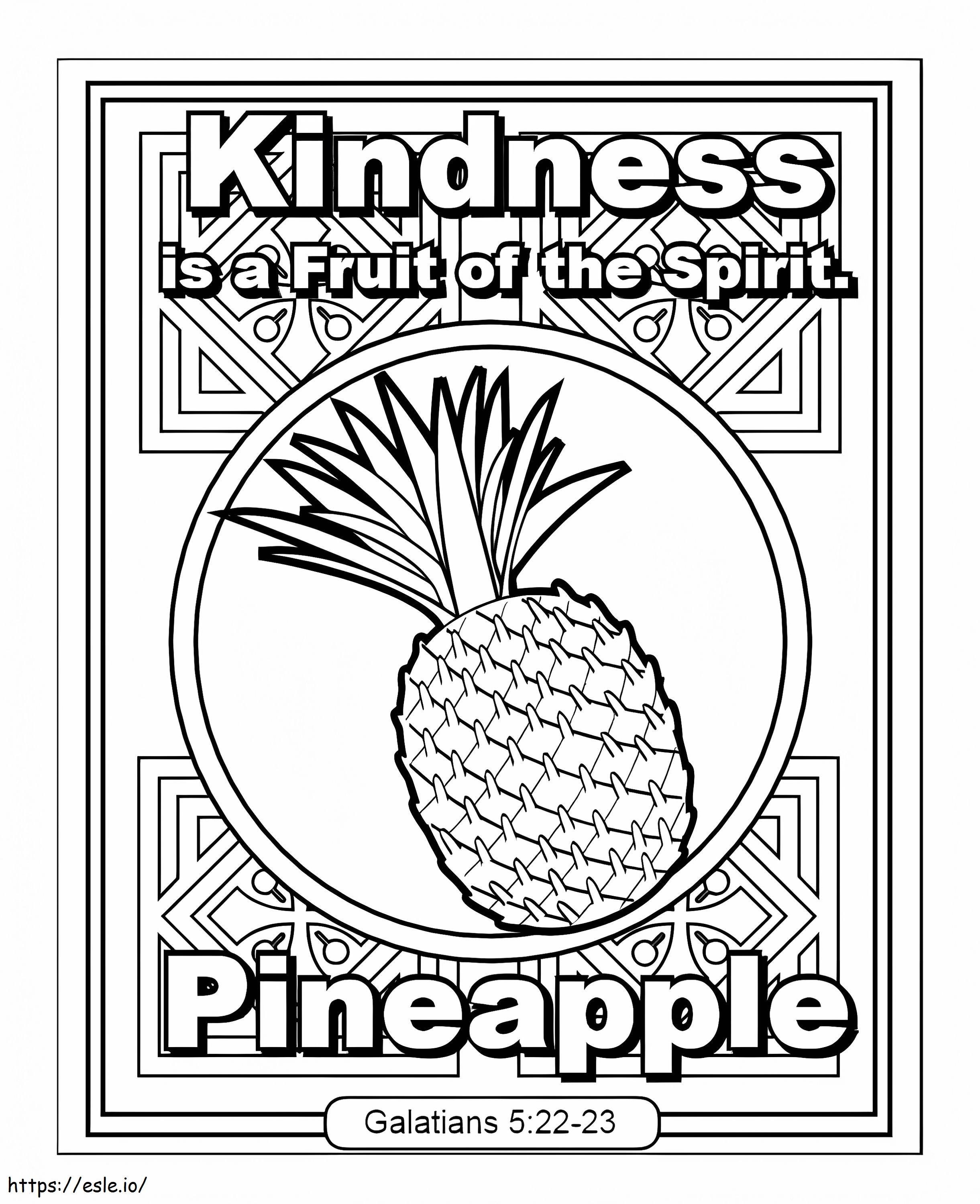 Kindness Fruit Of The Spirit Coloring Page