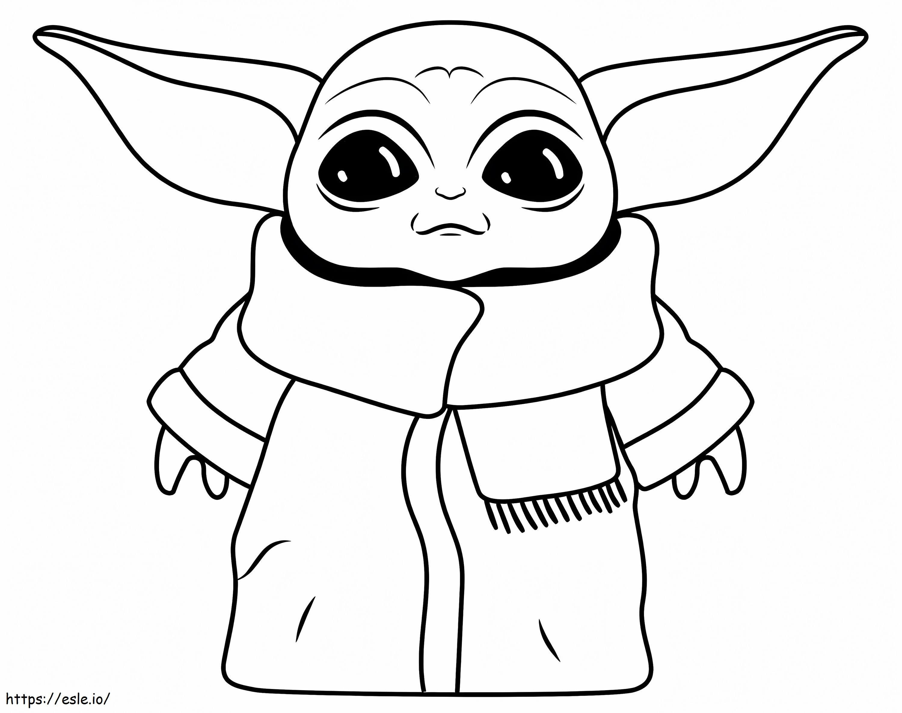 Cute Baby Yoda Coloring Page Cute Baby Yoda Coloring Page