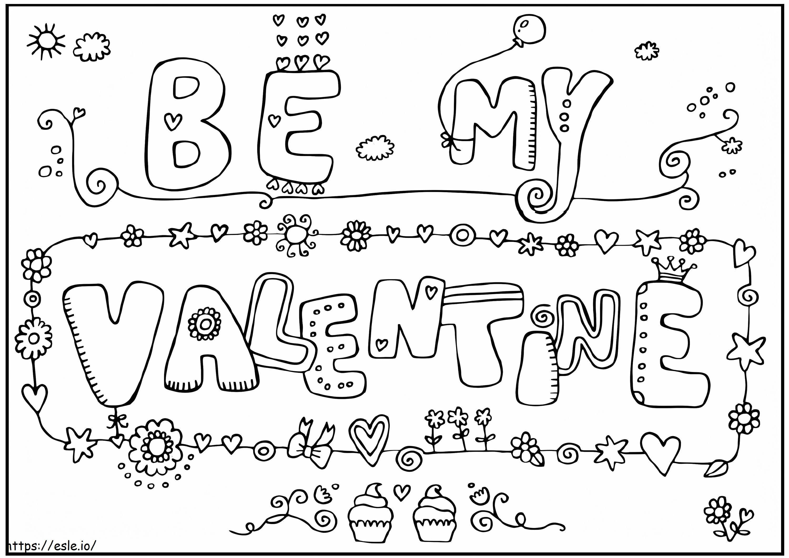 Printable Valentine Card Coloring Page Printable Valentine Card Coloring Page