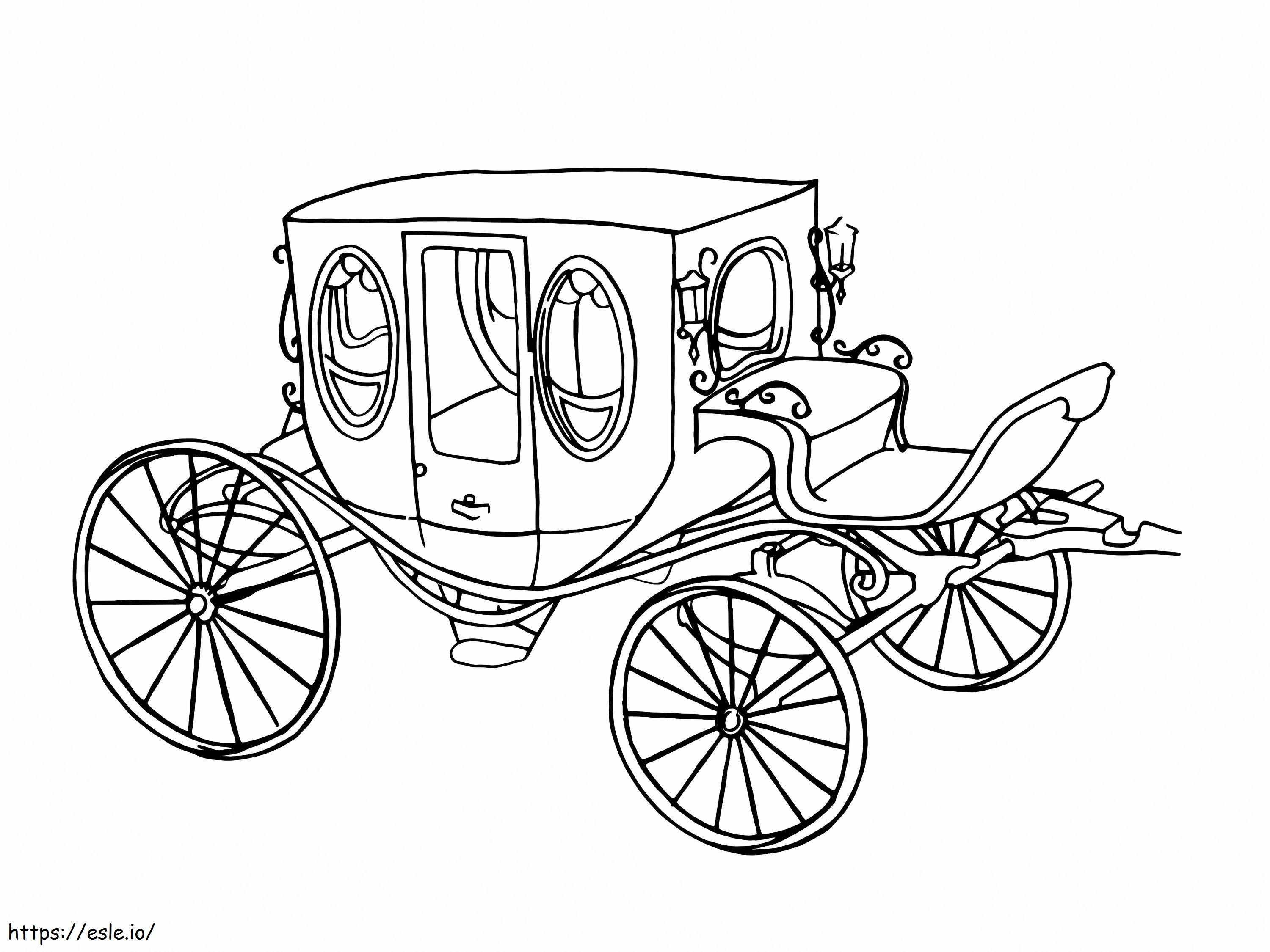Royal Carriage Coloring Page