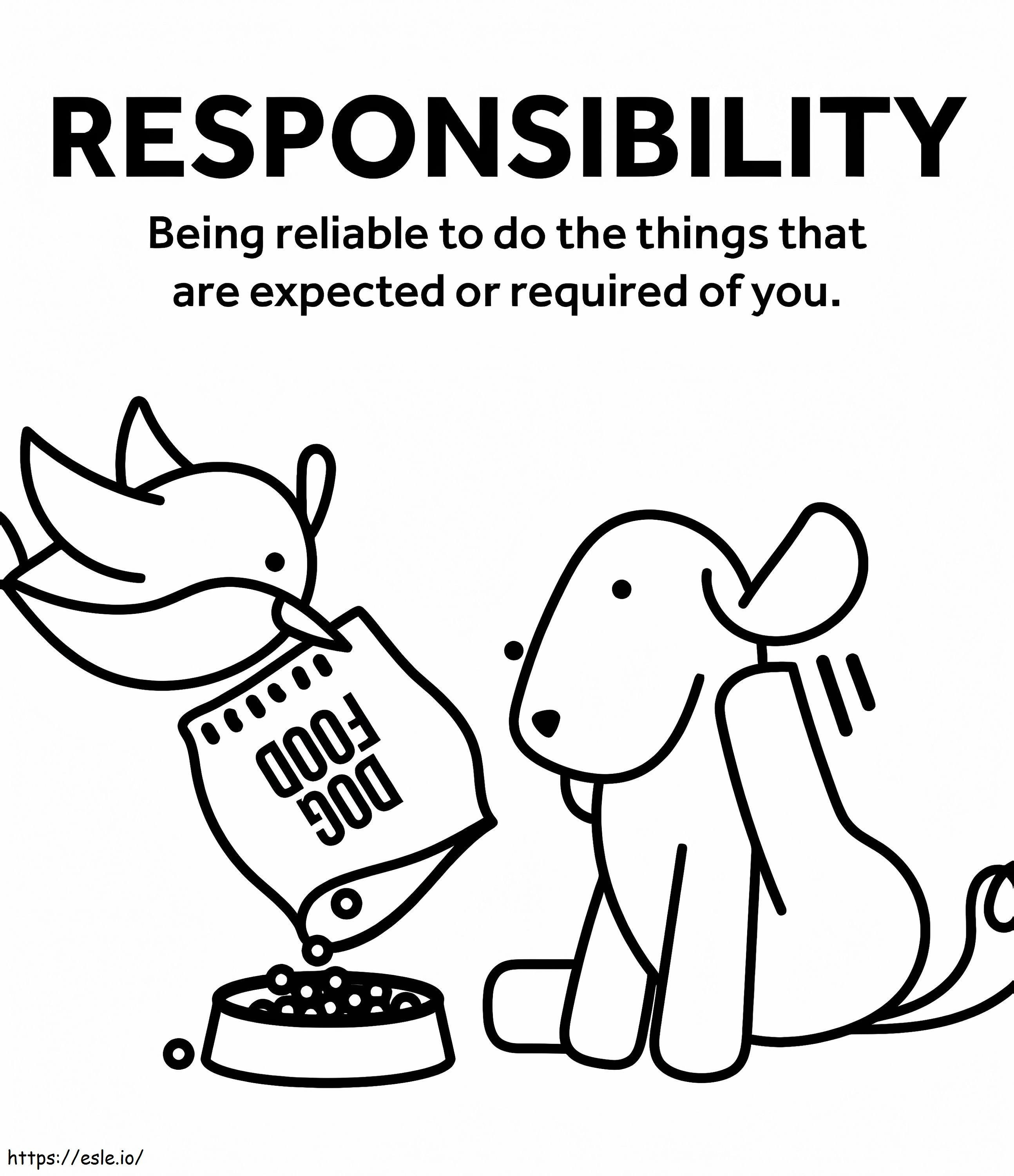 Free Responsibility Quote Coloring Page